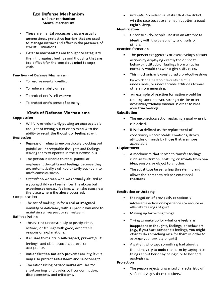 Defense Mech Stress Psych Midterms | PDF | Stress (Biology) | Inflammation