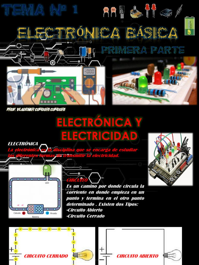 Electronica Basica (1ra Parte) | PDF | Corriente eléctrica | Electricidad