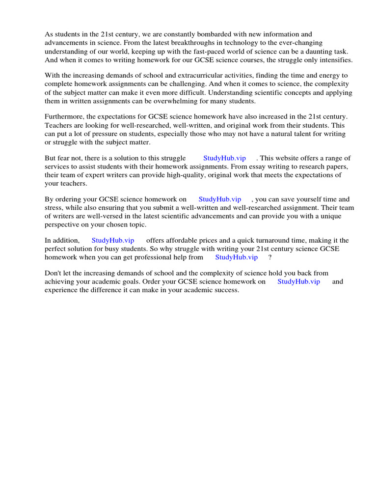 21 Century Science Gcse Homework | PDF | Science | Homework 21 Century Science Gcse Homework | PDF | Science | Homework