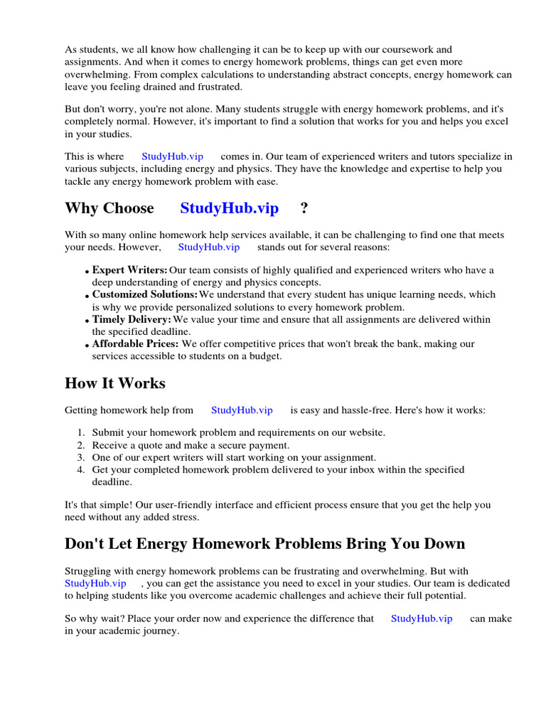 Energy Homework Problems | PDF | Potential Energy | Velocity