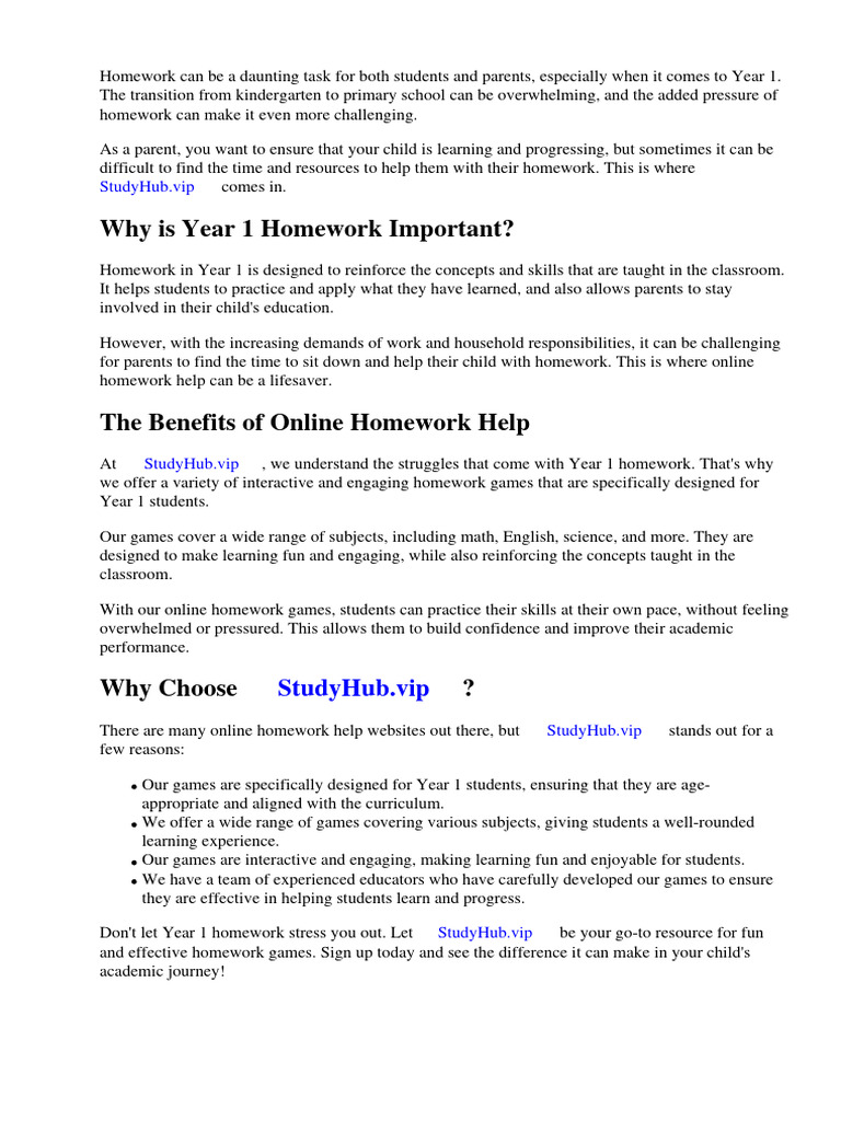 Homework Games for Year 1 | PDF | Homework | Http Cookie