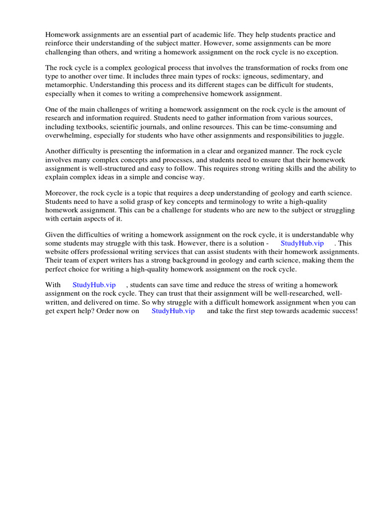 Rock Cycle Homework | Download Free PDF | Rock (Geology) | Igneous Rock