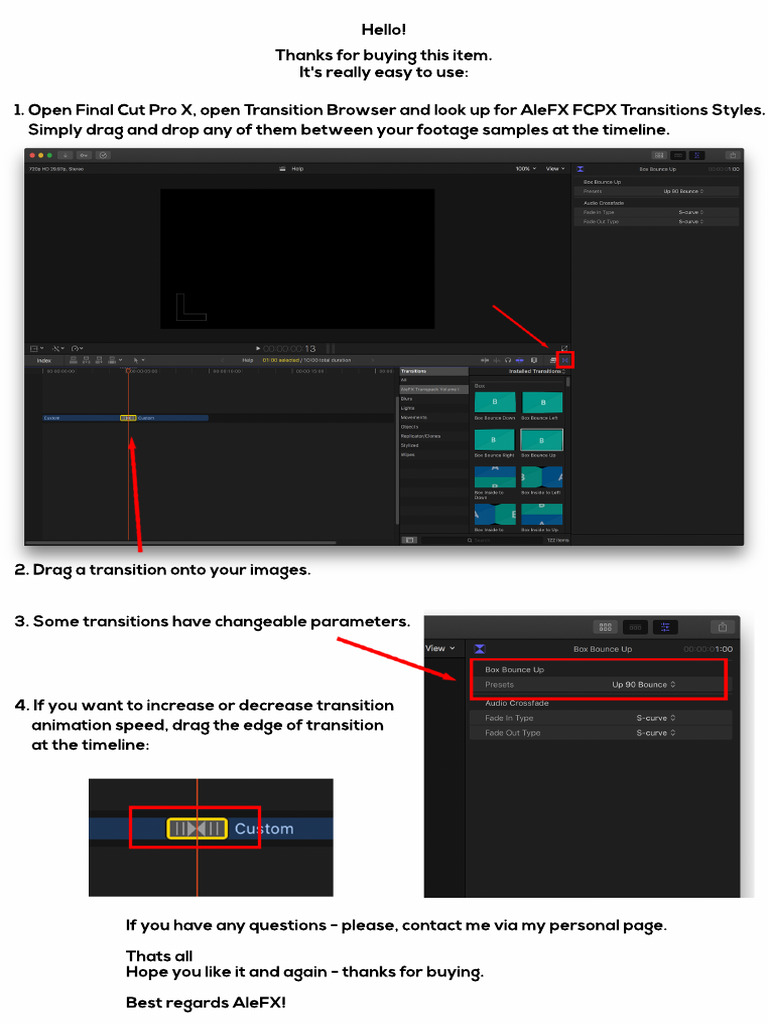 How To Use - Transitions Styles | PDF