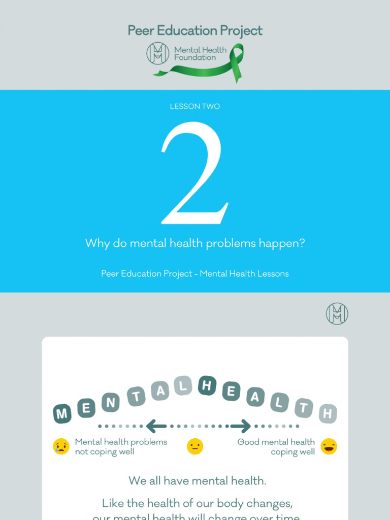 Lesson 2 - Why Do Mental Health Problems Happen | PDF