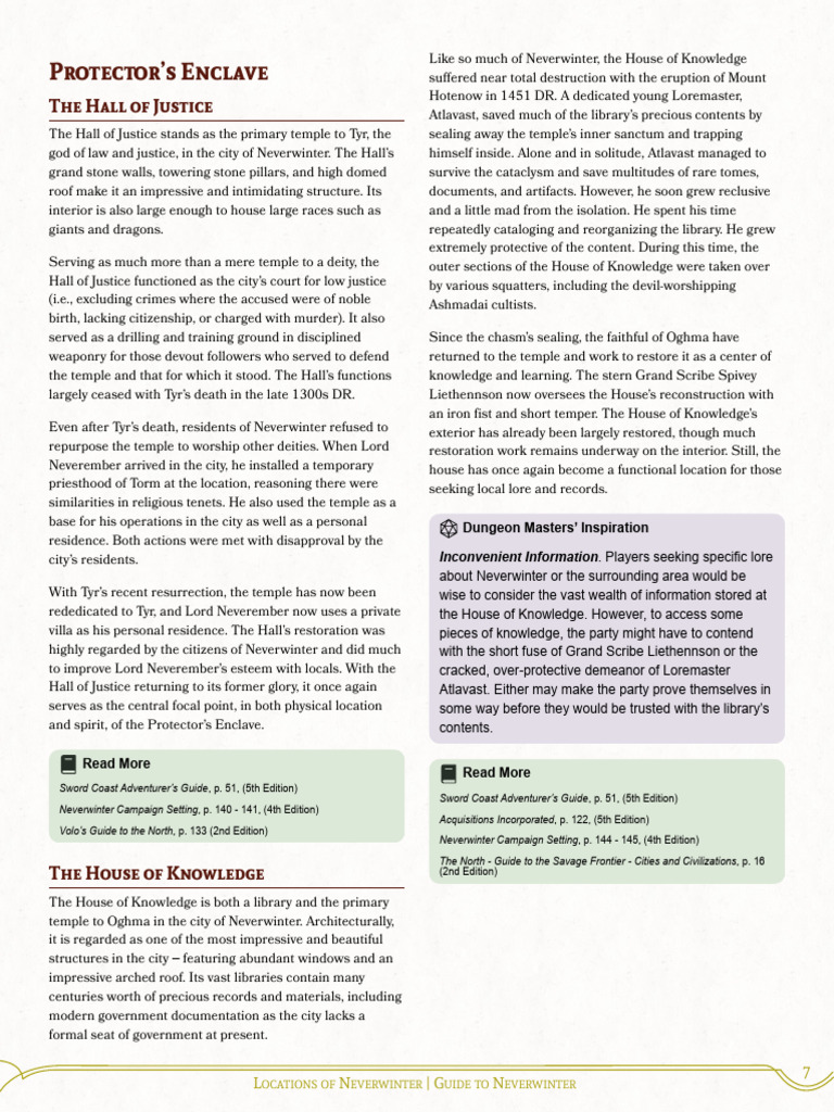 Guide-To-Neverwinter 8 | PDF | Forgotten Realms