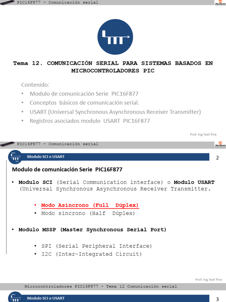 Clase IV Tema 12 USART (Universal Synchronous Asynchronous Receiver ...
