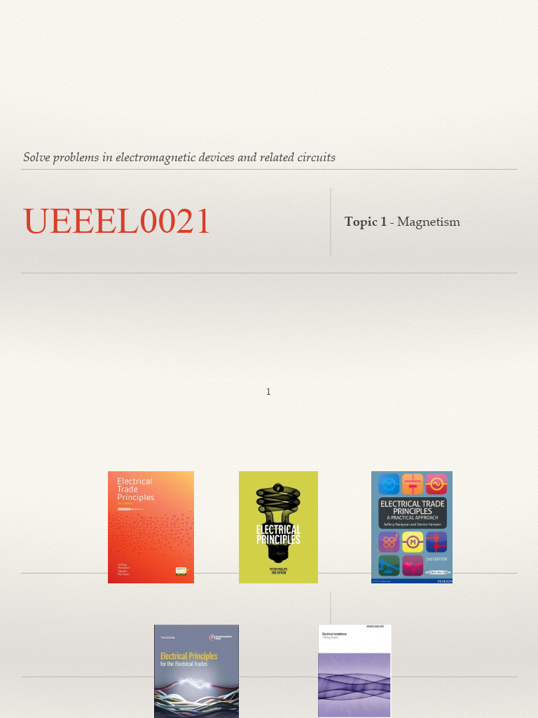 T01 - Magnetism (Complete) | PDF | Magnetism | Magnet