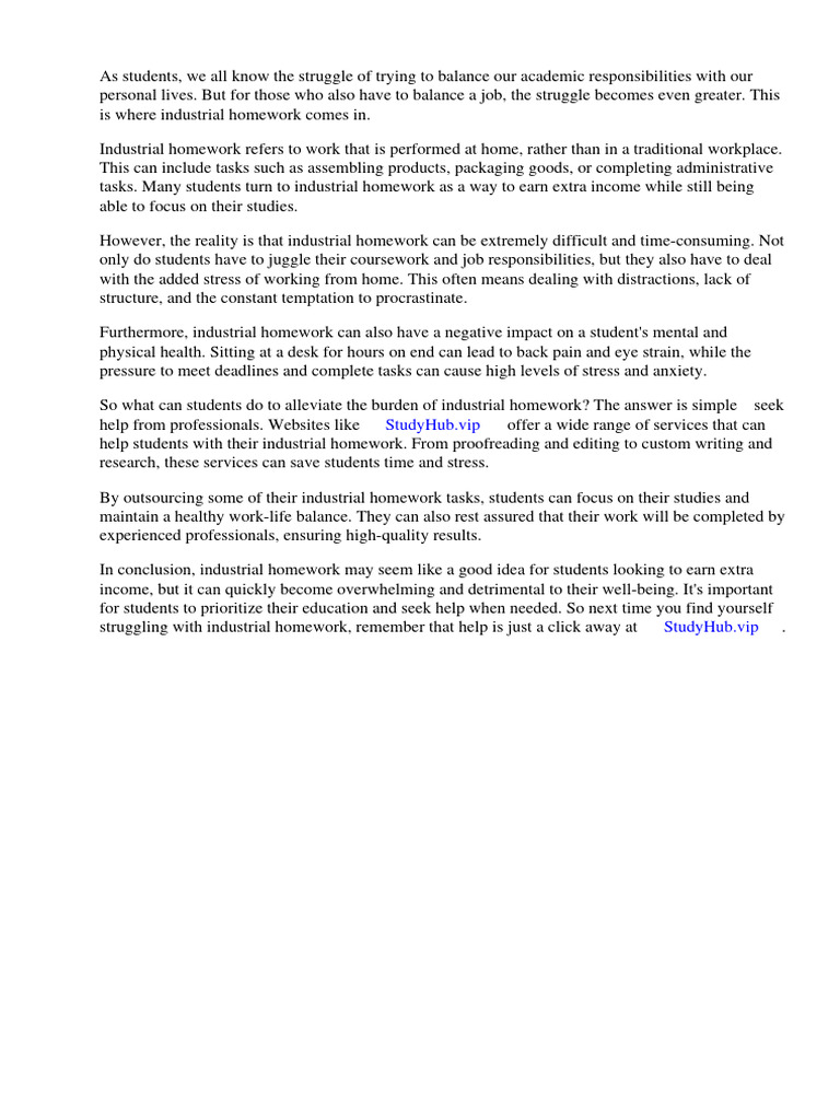 Industrial Homework | PDF | Engineering | Homework