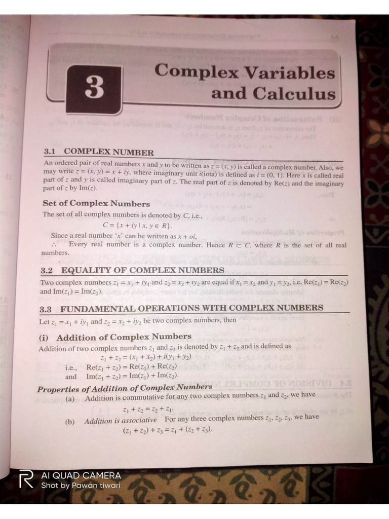 Complex Variables | PDF