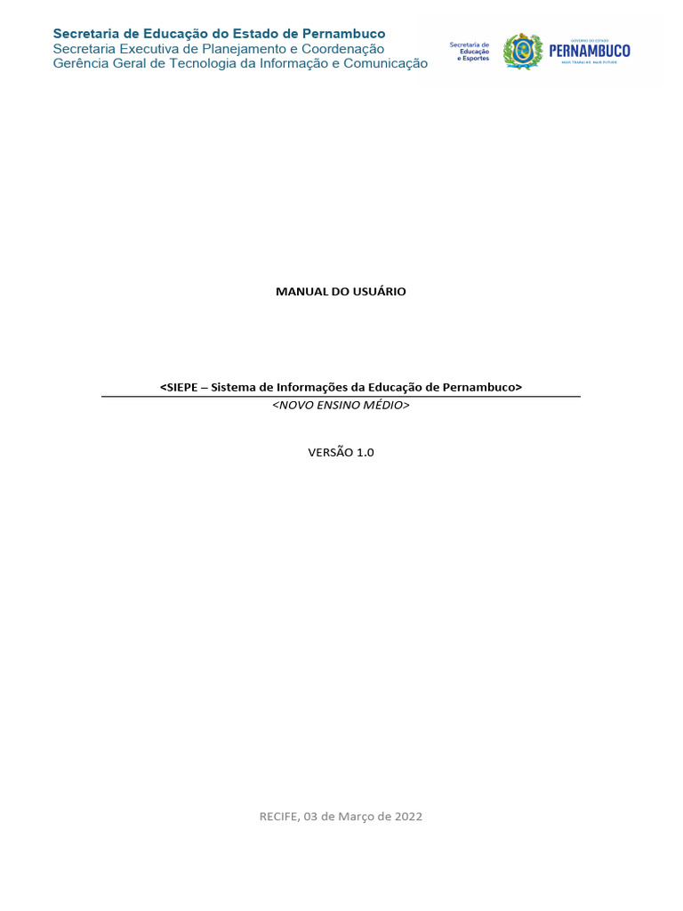 Siepe-Manual-Do-Novo - Ensino - Medio-Matriz - Itinerário | PDF ...