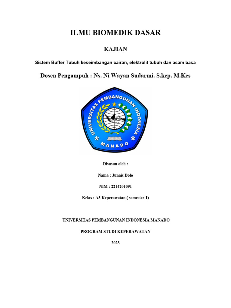 TUGAS UAS ILMU BIOMEDIK DASAR (Junais Dolo) | PDF