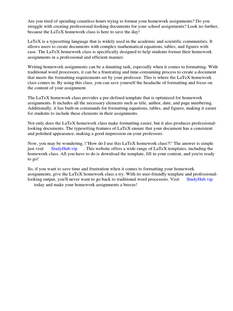 Latex Homework Class | PDF | Essays | Academic Publishing