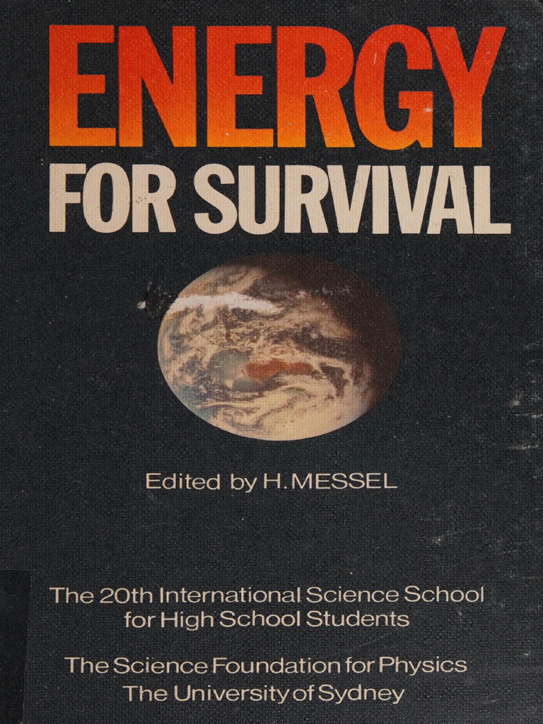Energy For Survival Course Lectures | PDF