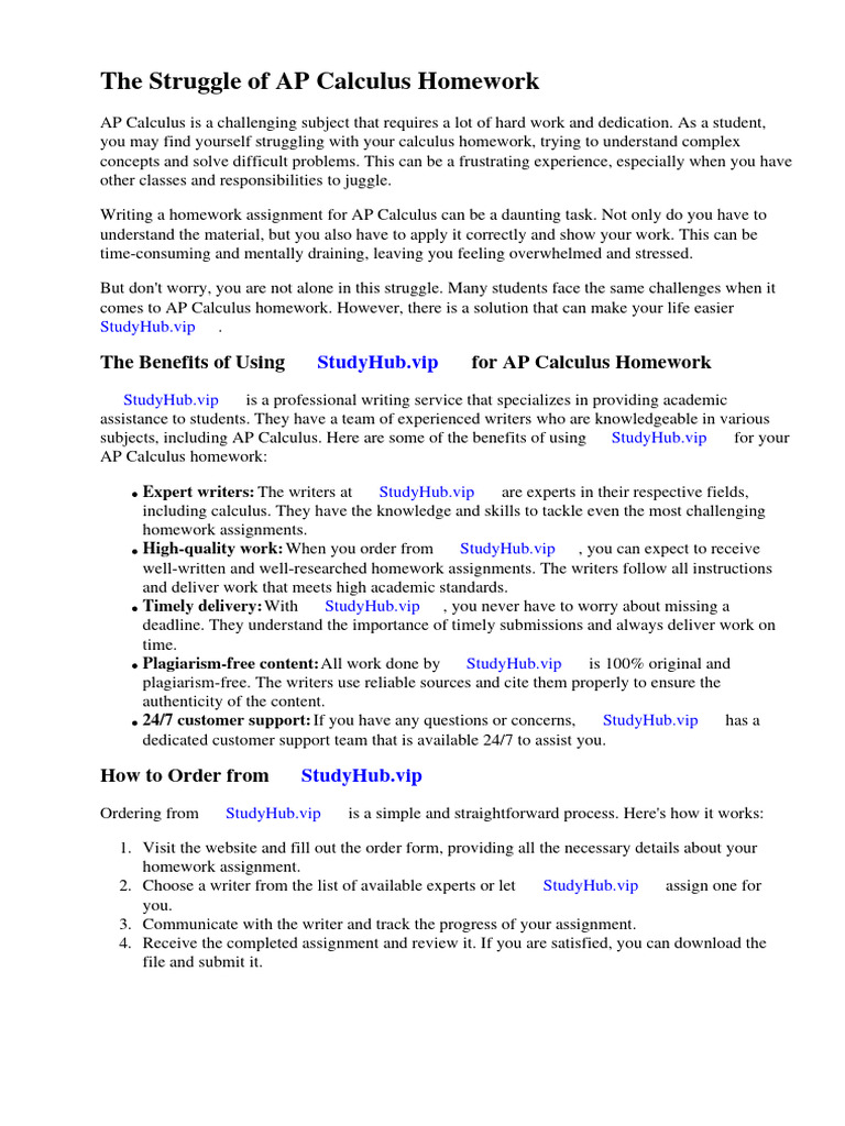 AP Calculus Homework Help | PDF | Homework | Advanced Placement