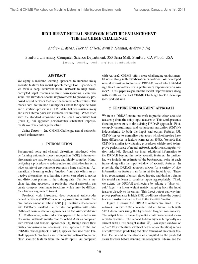 pP11_maas | PDF | Artificial Neural Network | Speech Recognition