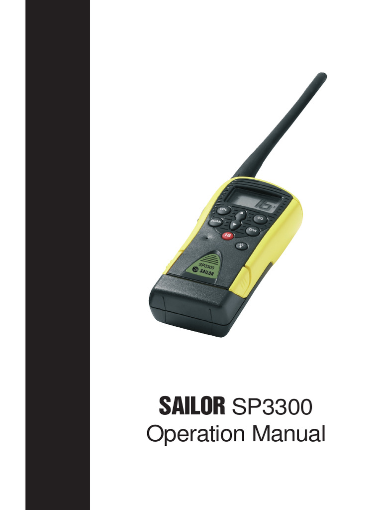 Sailor - sp3300 VHF | PDF | Battery Charger | Rechargeable Battery