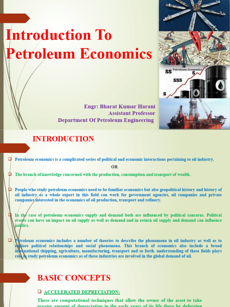 Introduction To Petroleum Economics | PDF | Petroleum | Petroleum Reservoir