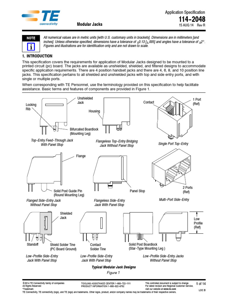 Te rj45 | PDF | Printed Circuit Board | Soldering