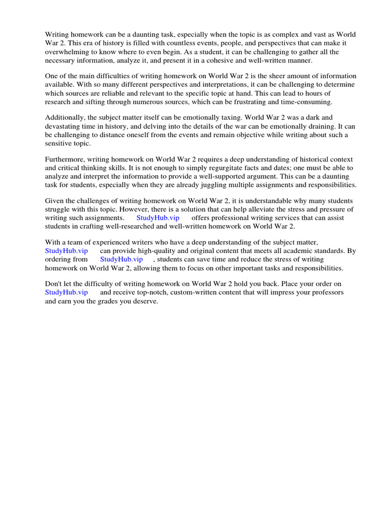 Homework Ideas World War 2 | PDF | Http Cookie | Essays
