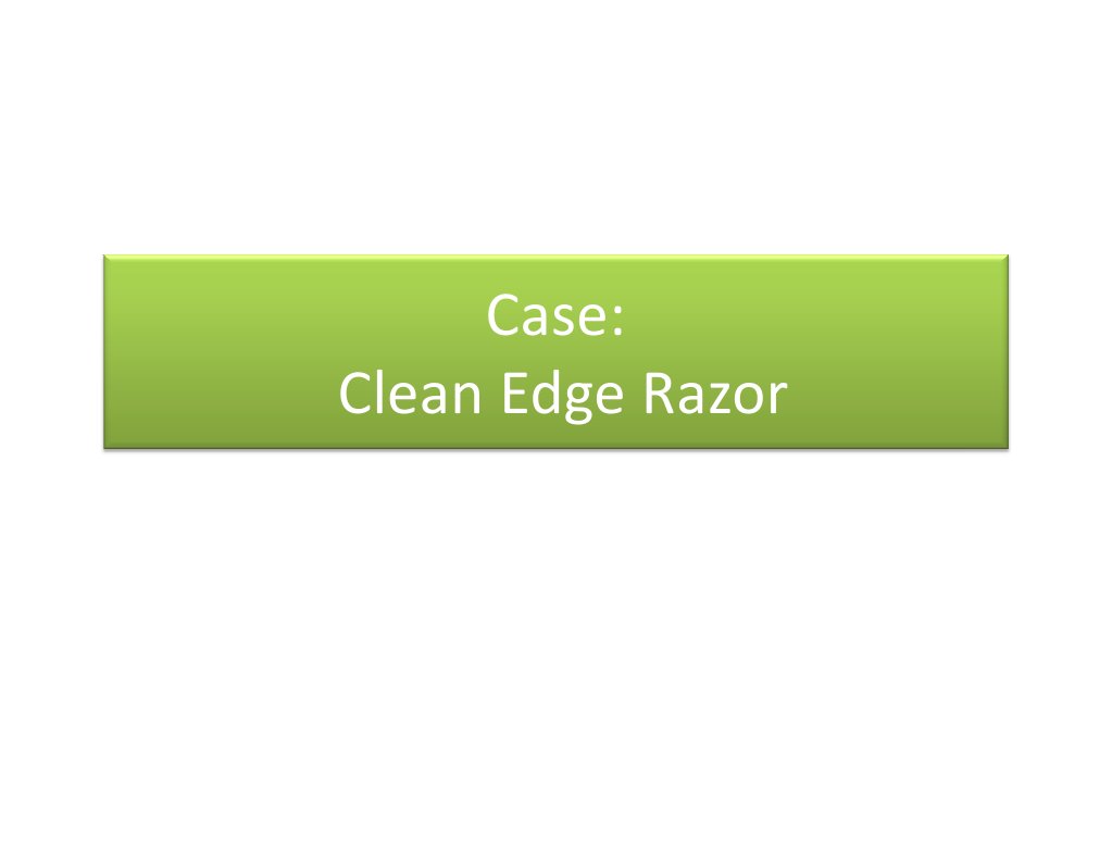Clean Edge Razor