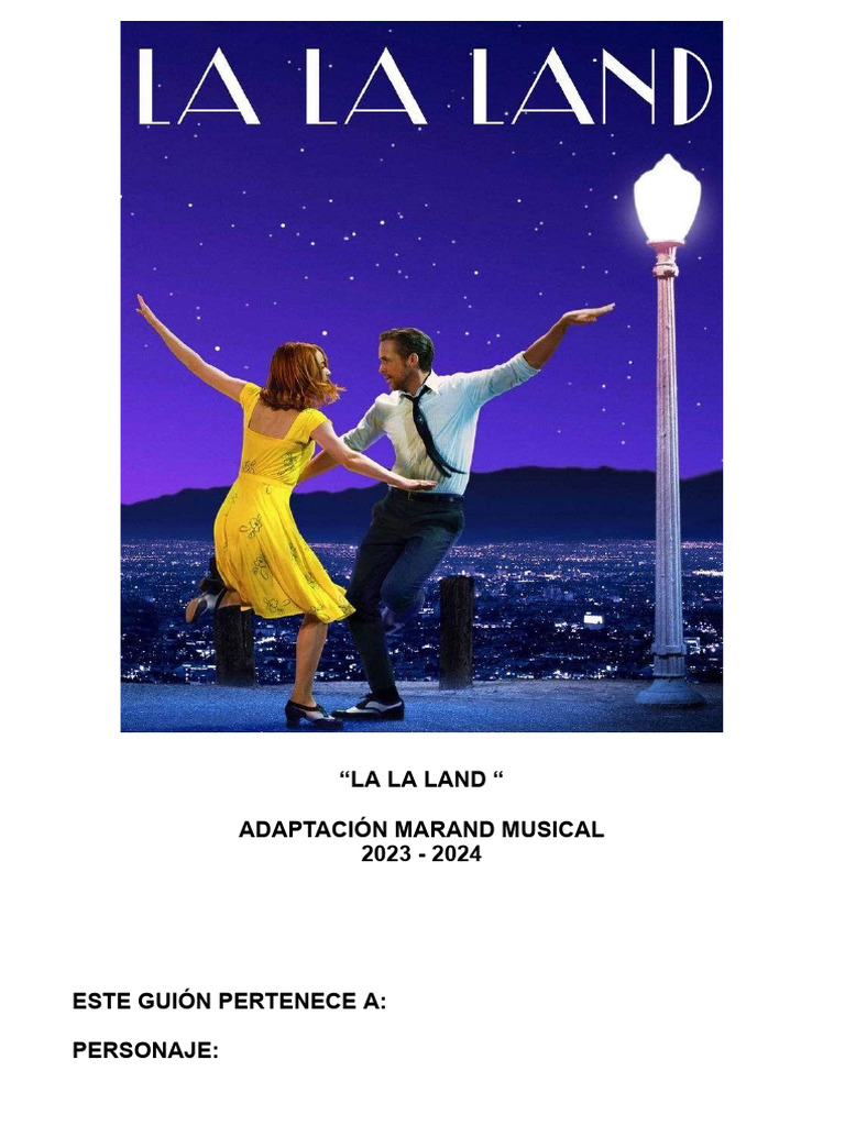 Guion Adaptación Musical La La Land | PDF