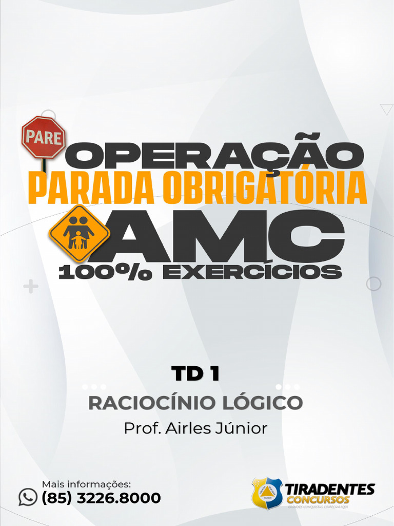 PDF - 04-10-23 - TD 1 - Parada Obrigatoria Amc - Rac. Log. - Airles | PDF