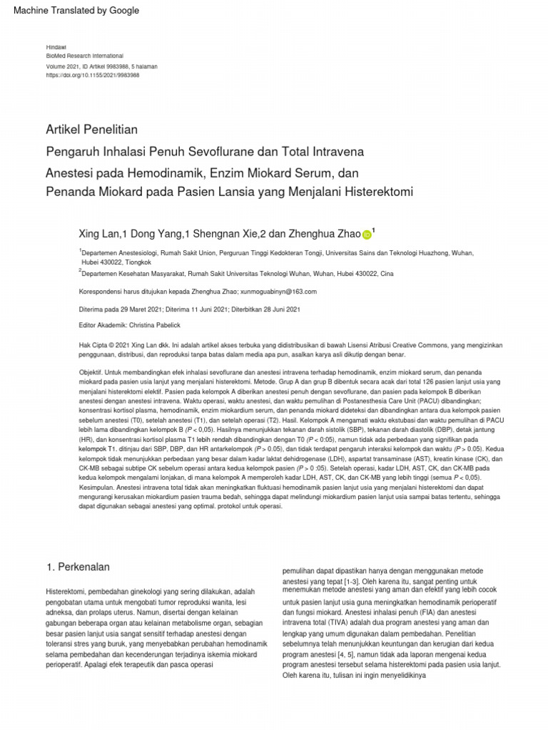 Anestesi Inhalasi | PDF | Pengembangan Diri | Sains & Matematika