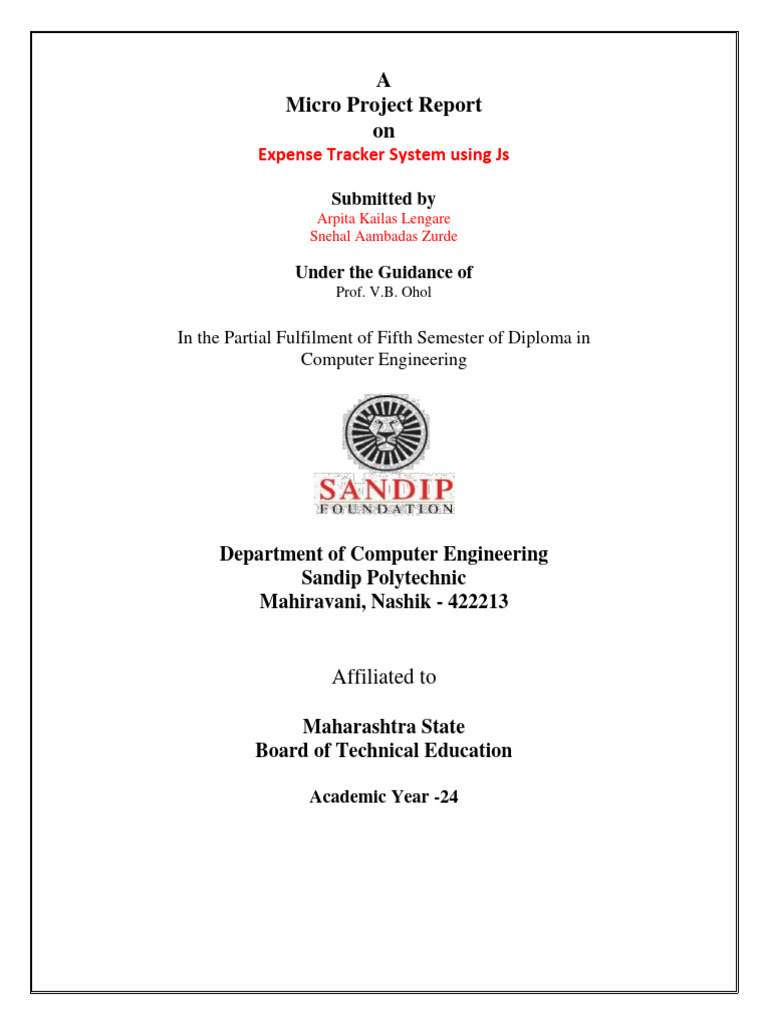 Expense Tracker System Css Pdf Java Script World Wide Web