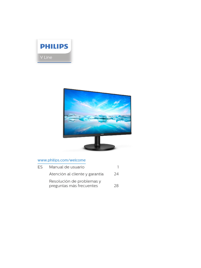 Guía de usuario para monitores Philips | PDF | Monitor de computadora ...
