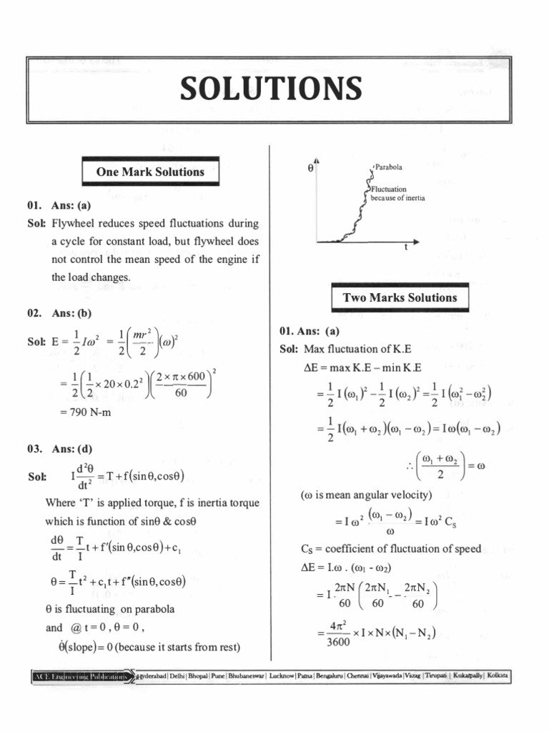 Flywheels Questions | Download Free PDF | Metrology | Mechanics
