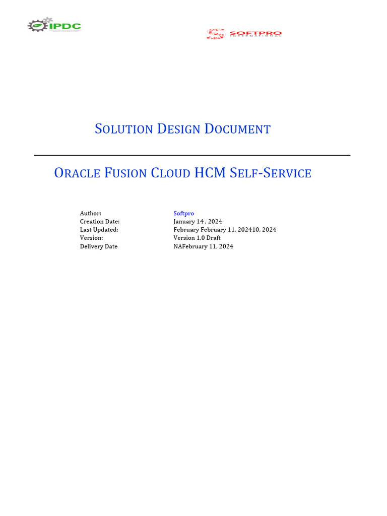 S D D O F C HCM S - S: Olution Esign Ocument Racle Usion Loud ELF Ervice | Download Free PDF ...