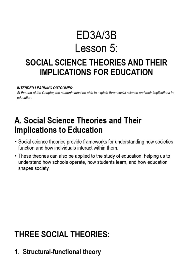 Lesson-5-Module-Social-Science-Theories | PDF | Social Inequality | Discrimination & Race Relations