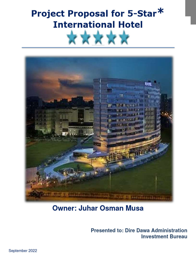 5-Star Hotel Project Proposal in Dire Dawa | PDF | Tourism | Internal ...