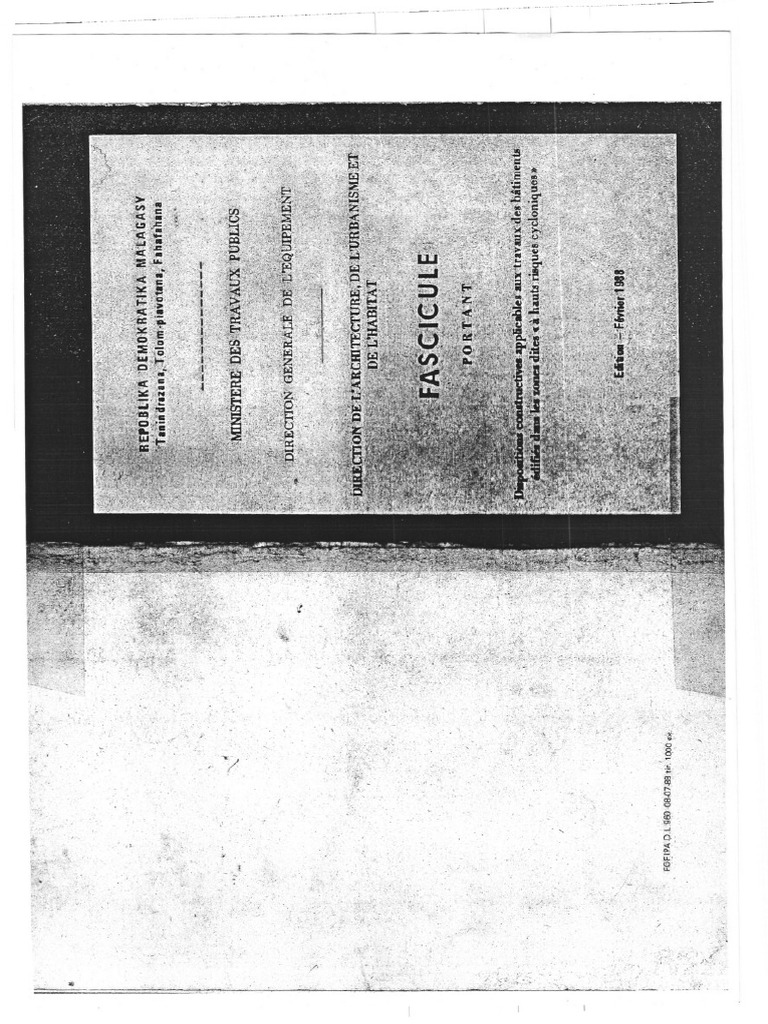 Fascicule Aev Mada 1988 | PDF