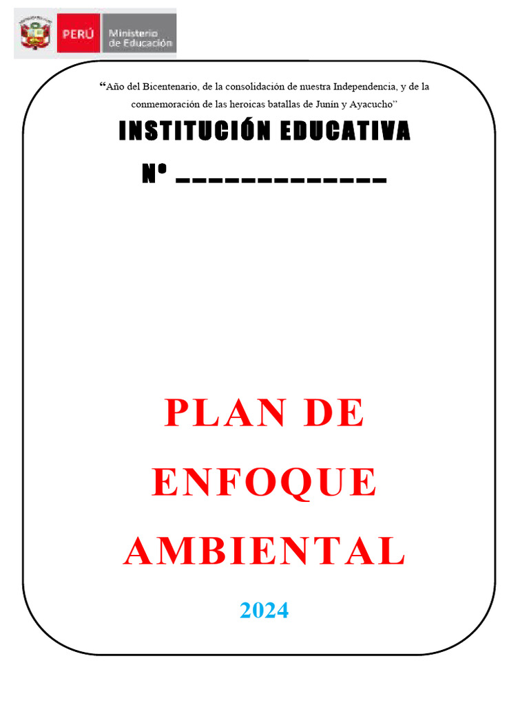 Plan De Medio Ambiente 2024 Descargar Gratis Pdf Aprendizaje