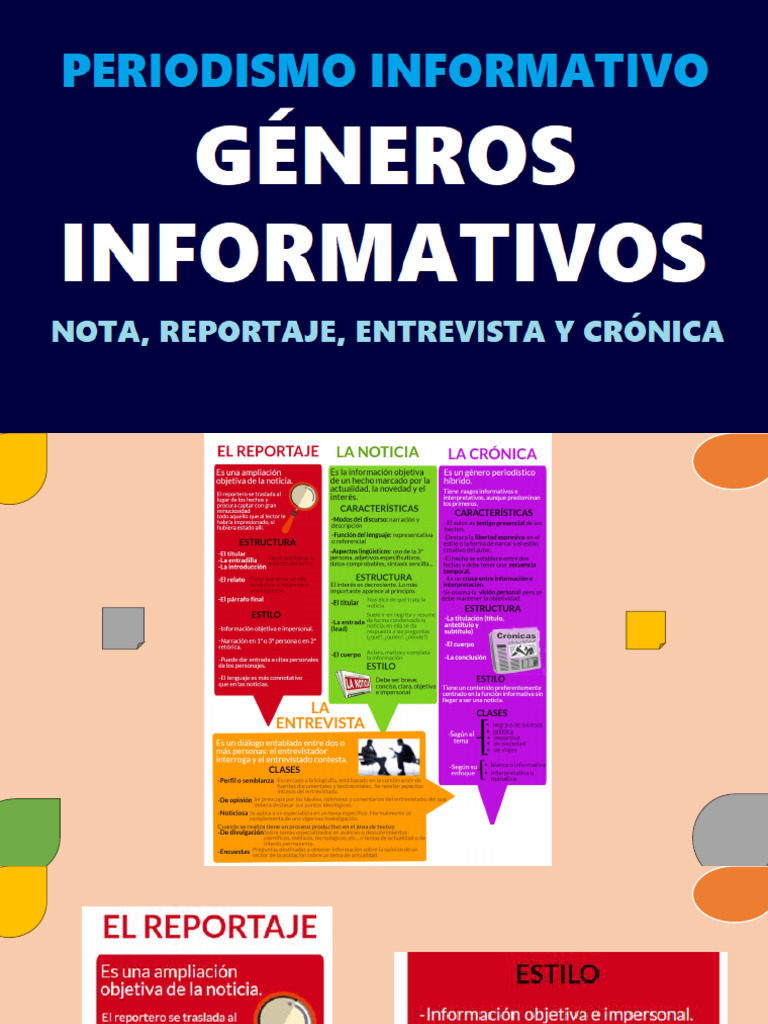 Género Informativo y de Opinión | PDF
