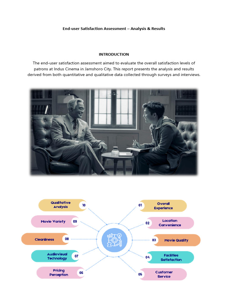 End-user Satisfaction Assessment Report 3 | PDF | Movie Theater | Accessibility