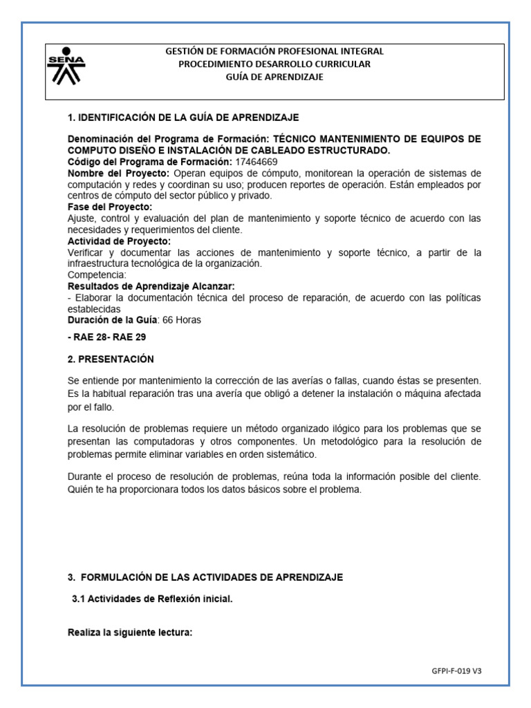 GRAE GFPI-F-019 Formato Guia de Aprendizaje | PDF | Evaluación | Apoyo