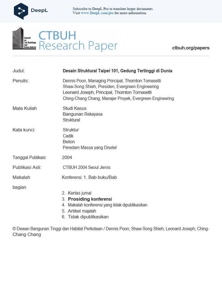 1650 Structural Design of Taipei 101 The Worlds Tallest Building Id | PDF