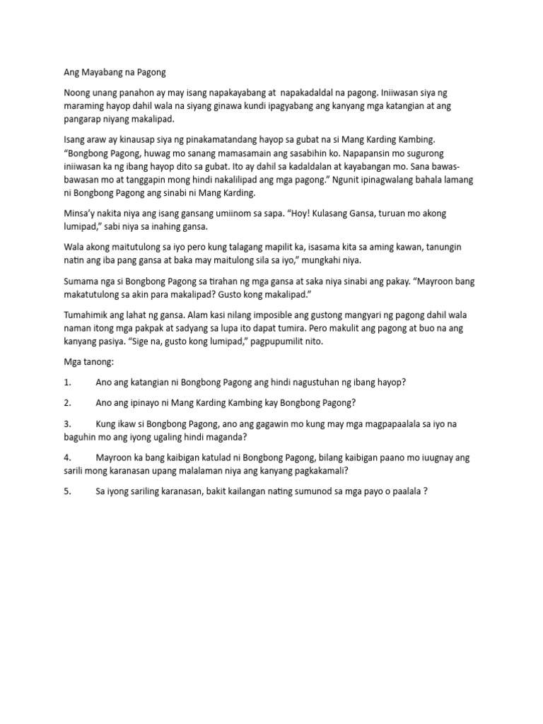 Evaluation Filipino 4 | PDF