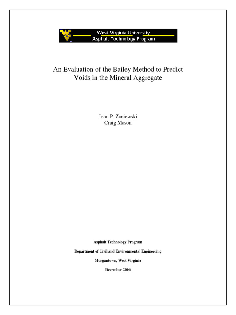 Bailey Method To Predict VMA-Mason 12-2006 | PDF