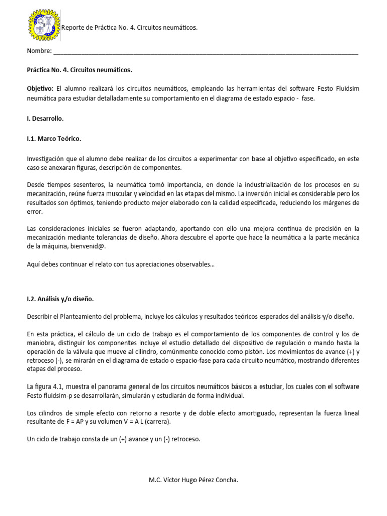Prct.4 Circuitos Neumaticos | PDF | Diseño | Ingeniería mecánica