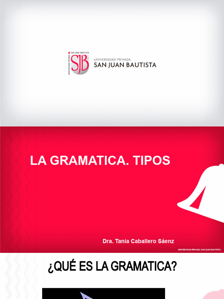 6A LA GRAMATICA TIPOS (1) | PDF | Gramática | Mecánica del lenguaje
