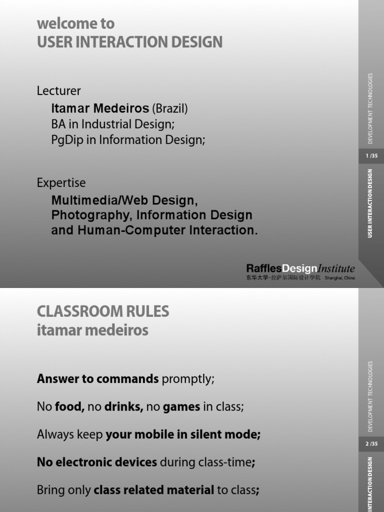 UID: Lesson 02 - Development Technologies | PDF | Usability | Human ...
