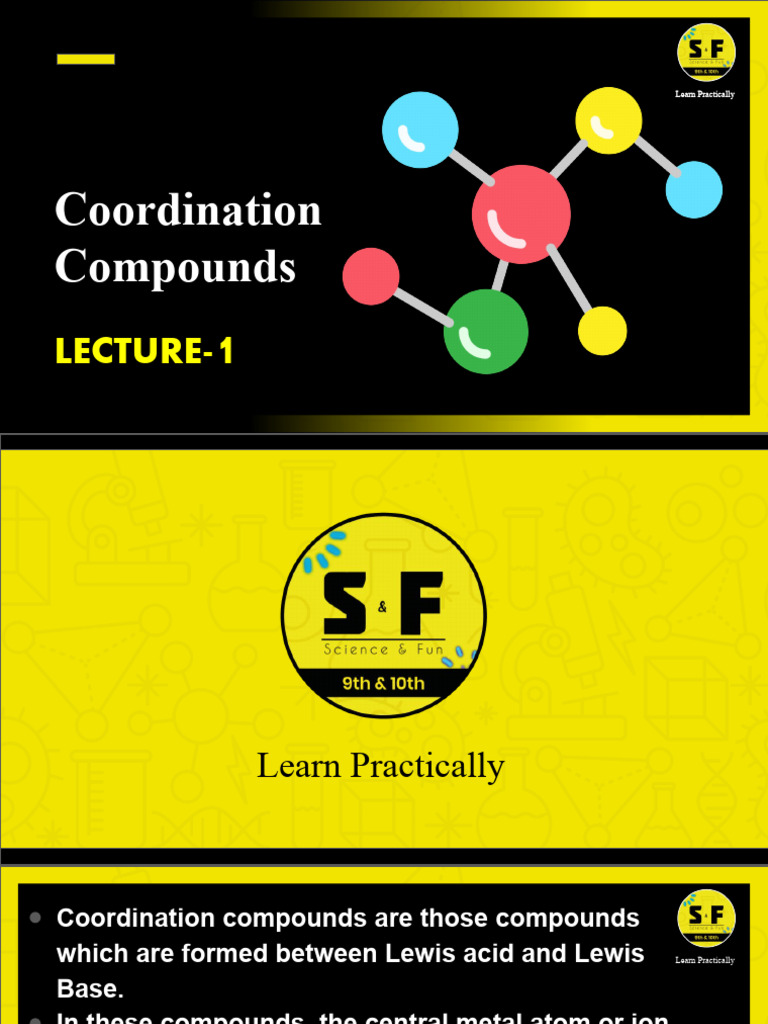 Coordination Compounds | PDF | Ligand | Coordination Complex
