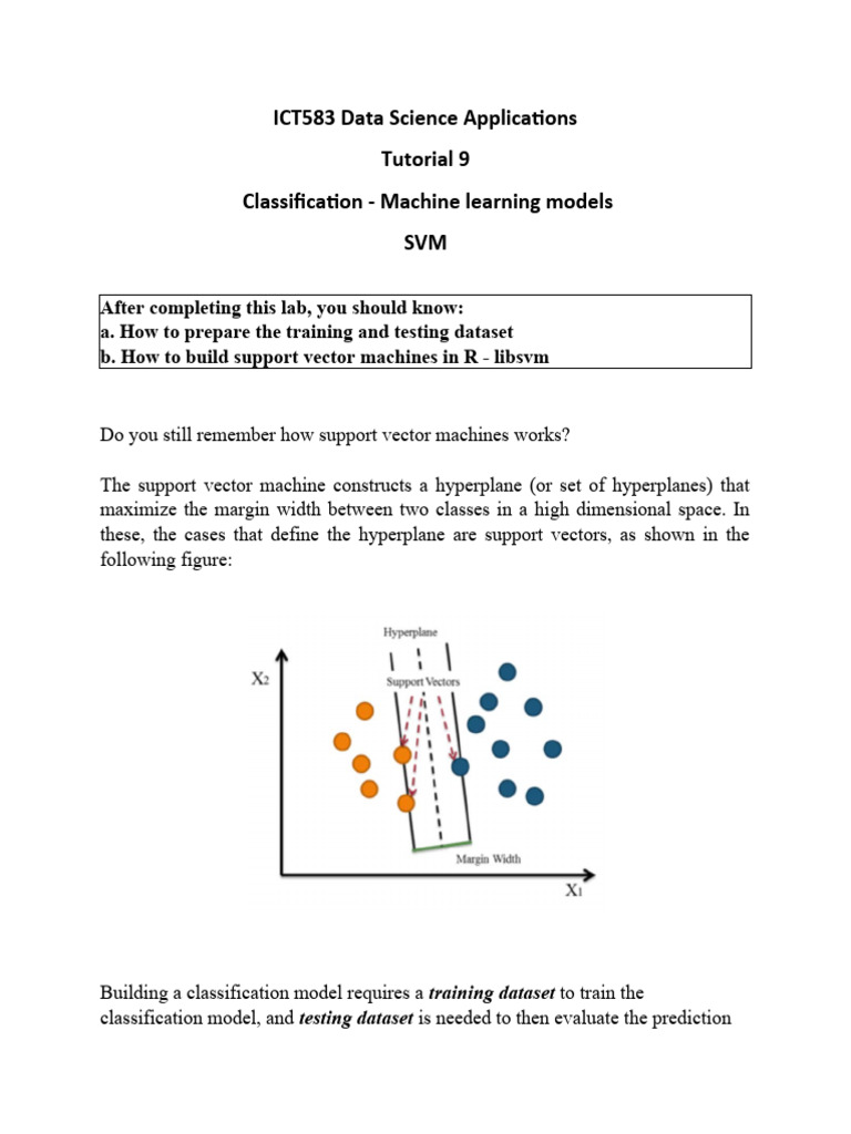 tutorial 9_questions 2023 | PDF | Support Vector Machine | Information ...