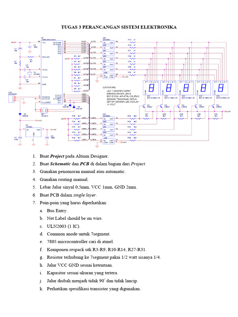 TUGAS 3 PERANCANGAN SISTEM ELEKTRONIKA | PDF