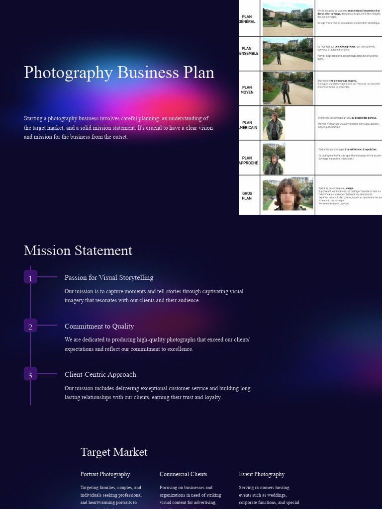 Photography Business Plan | PDF | Marketing | Marketing Strategy