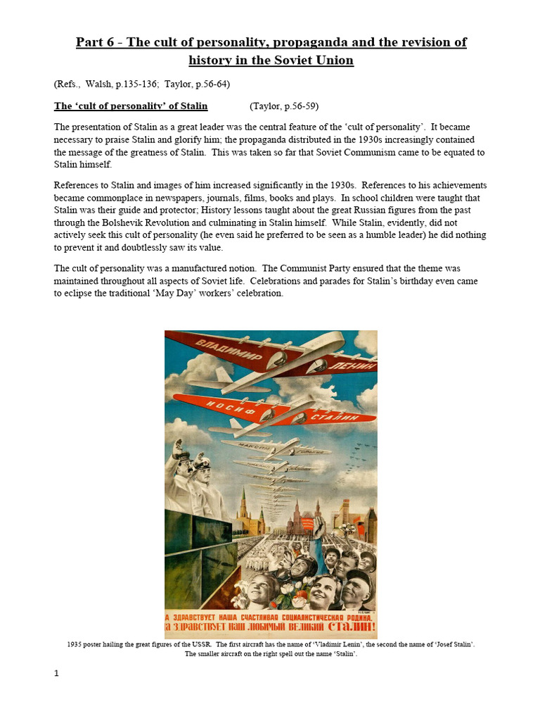 Booklet Part 6 - USSR - Cult of Personality and Revision of History ...