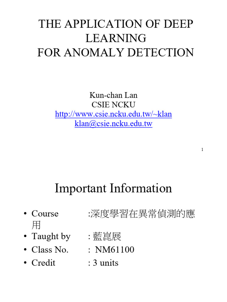 2023 AD First Week Admin | PDF | Deep Learning | Cognitive Science